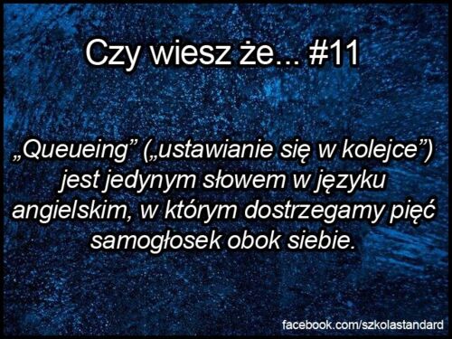 Idealne słowo do gry w wisielca. :sunglasses: Wymowa: /ˈkjuːɪŋ/, czyli ...