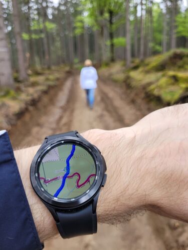 Locus na smartwatchu z wear os i włóczenie się po górach, super sprawa ...