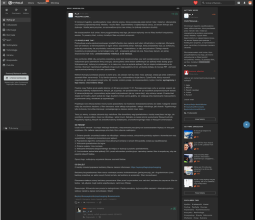 Na wykopie jest tak źle, że administrator po latach prawie zerowej aktywności decyduje się na ...
